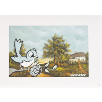 Lot 16, Banksy - Bird and Grenade - Match Made in Style - Art & Design ...