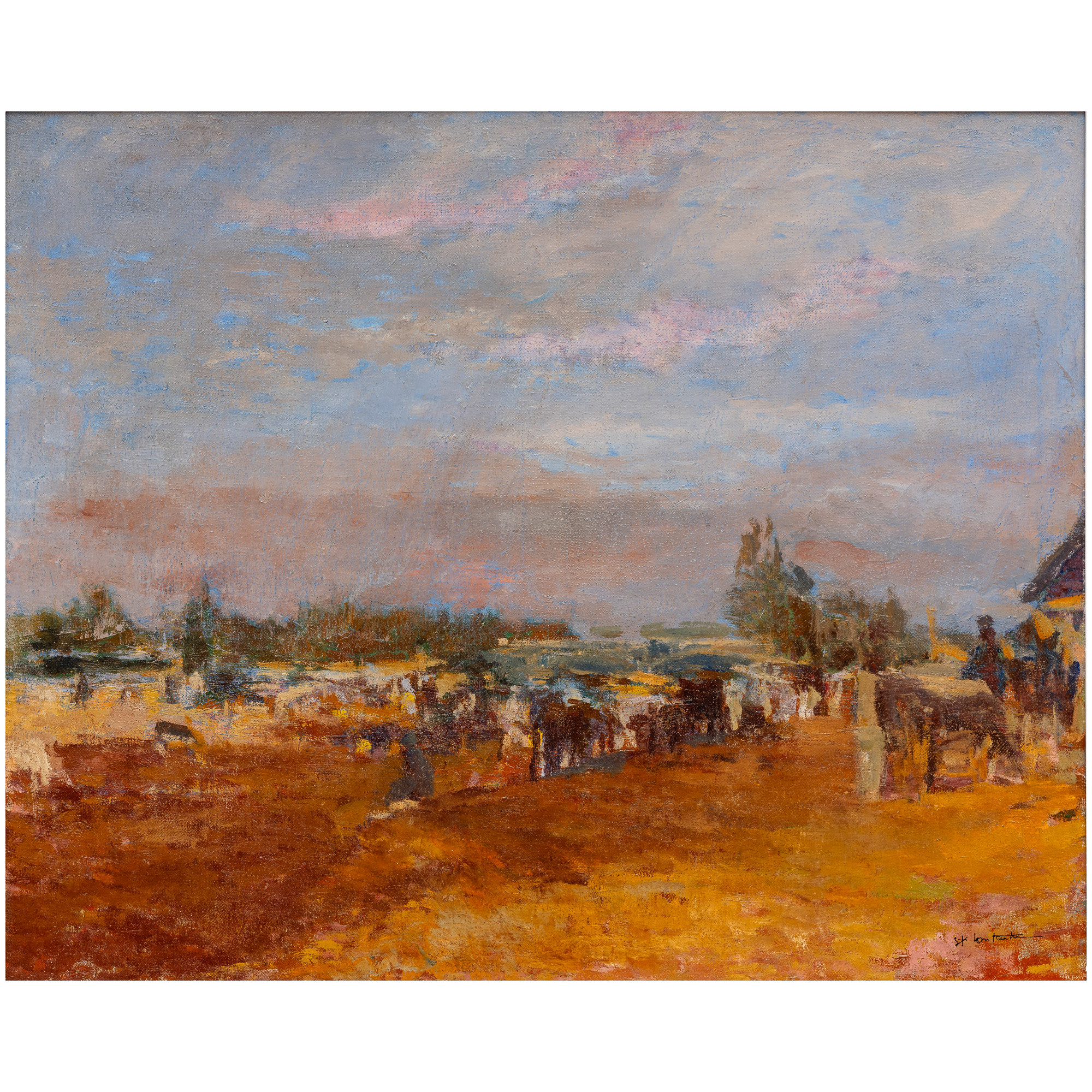 Lot 10, Ștefan Constantinescu - Market Fair at Gura Humorului (Târg la ...