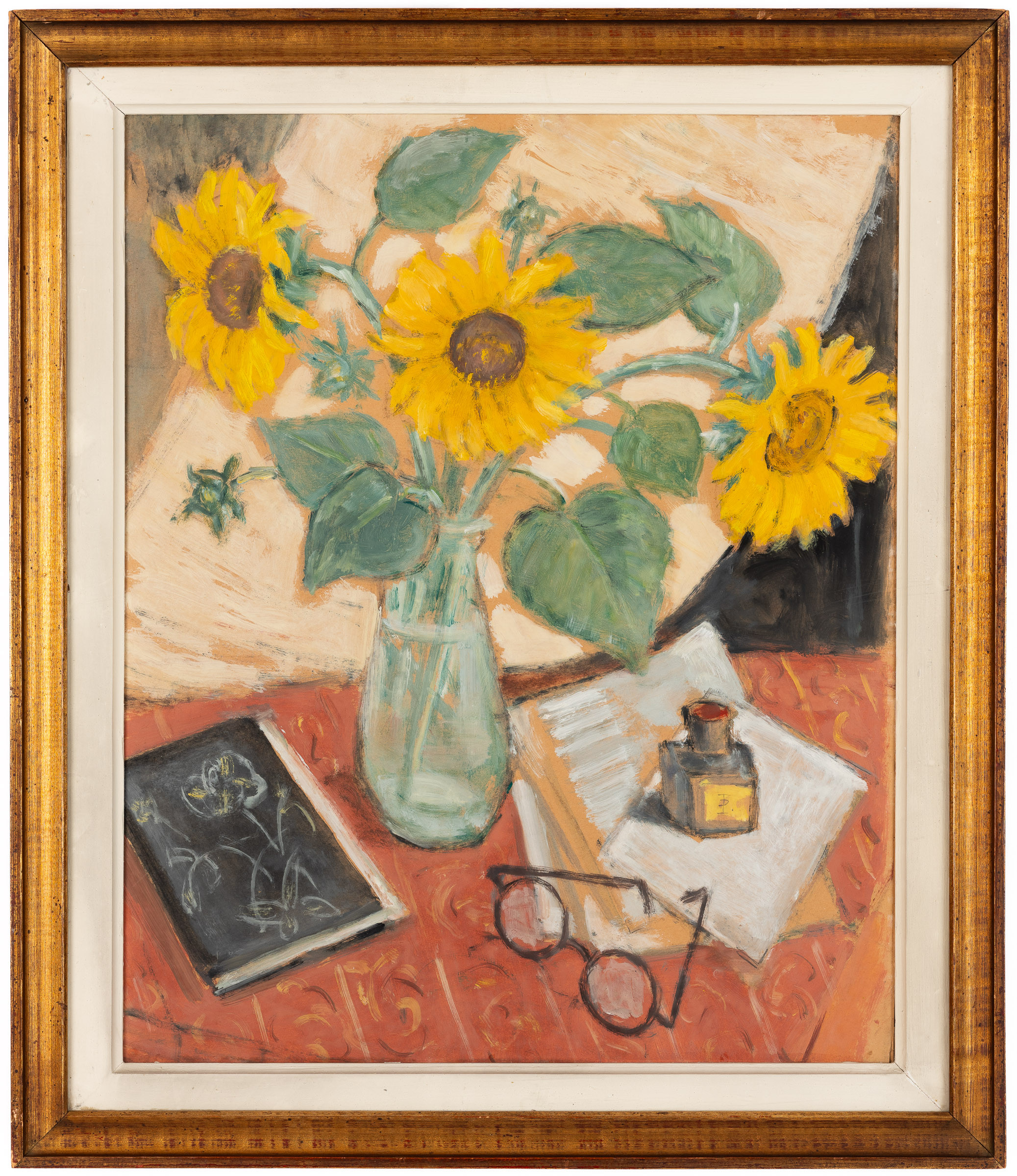 Lot 10, Theodor Pallady - Still Life with Sun Flower and Ink Bottle ...