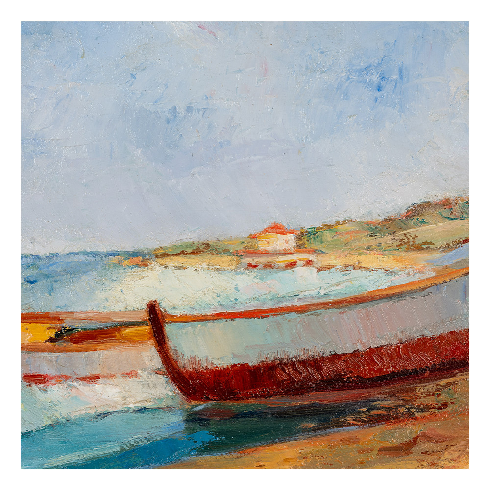 Lot 11, Francisc Șirato - Boats on the Shore (Luntri la mal) - A ...