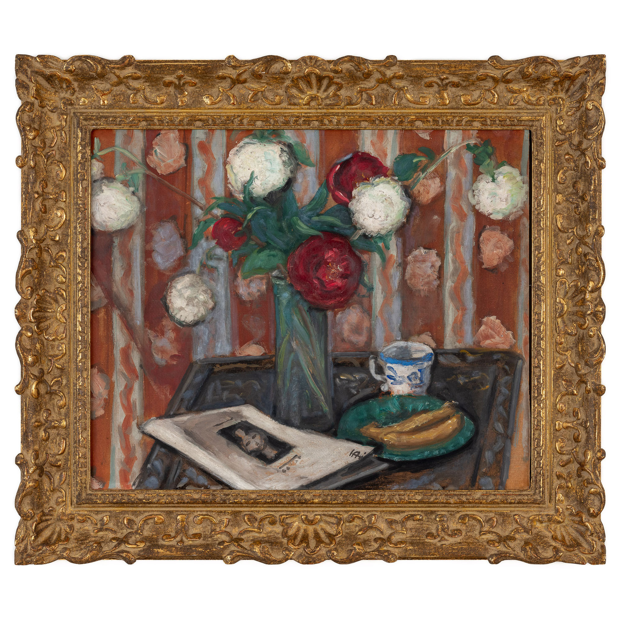Lot 14, Theodor Pallady - Still Life with Flowers (Natură statică cu ...