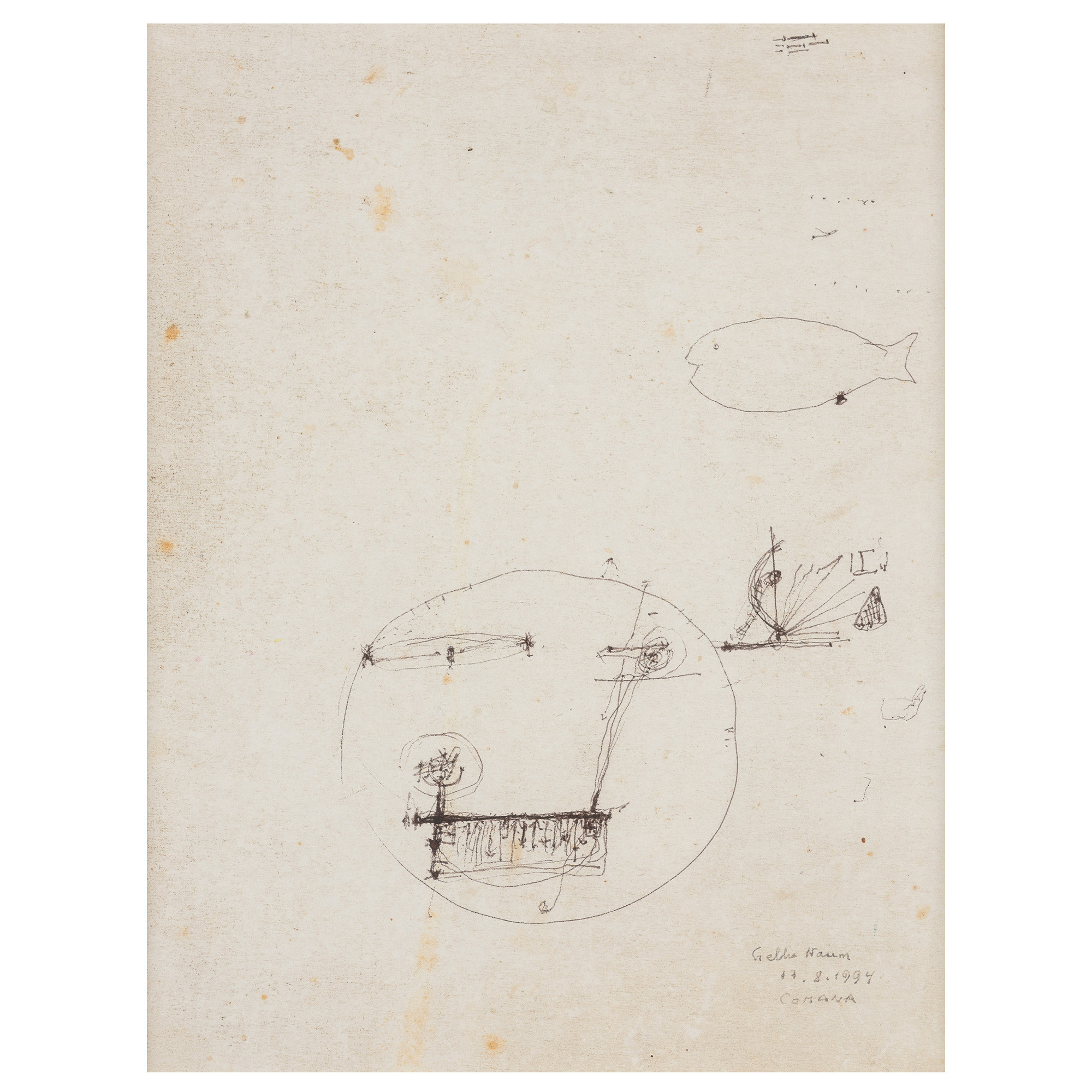 Lot 29, Gellu Naum - Composition - Ans Azura - ONLINE ART AUCTIONS