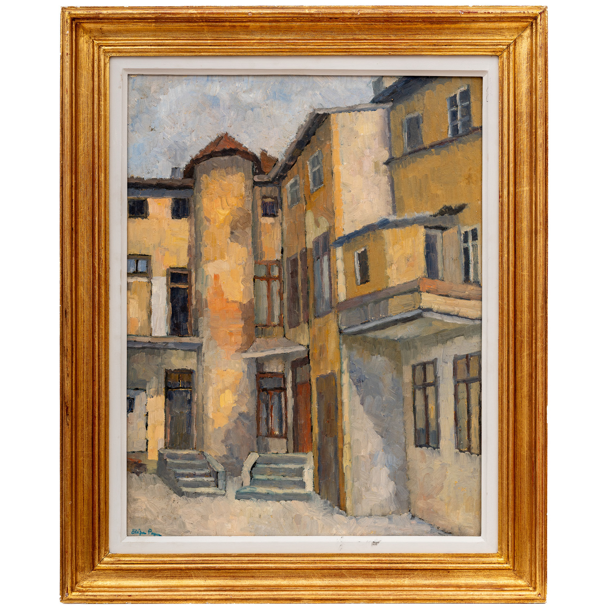 Lot 7, Eliza Popa - Landscape from Old Bucharest - Bărăției Street ...