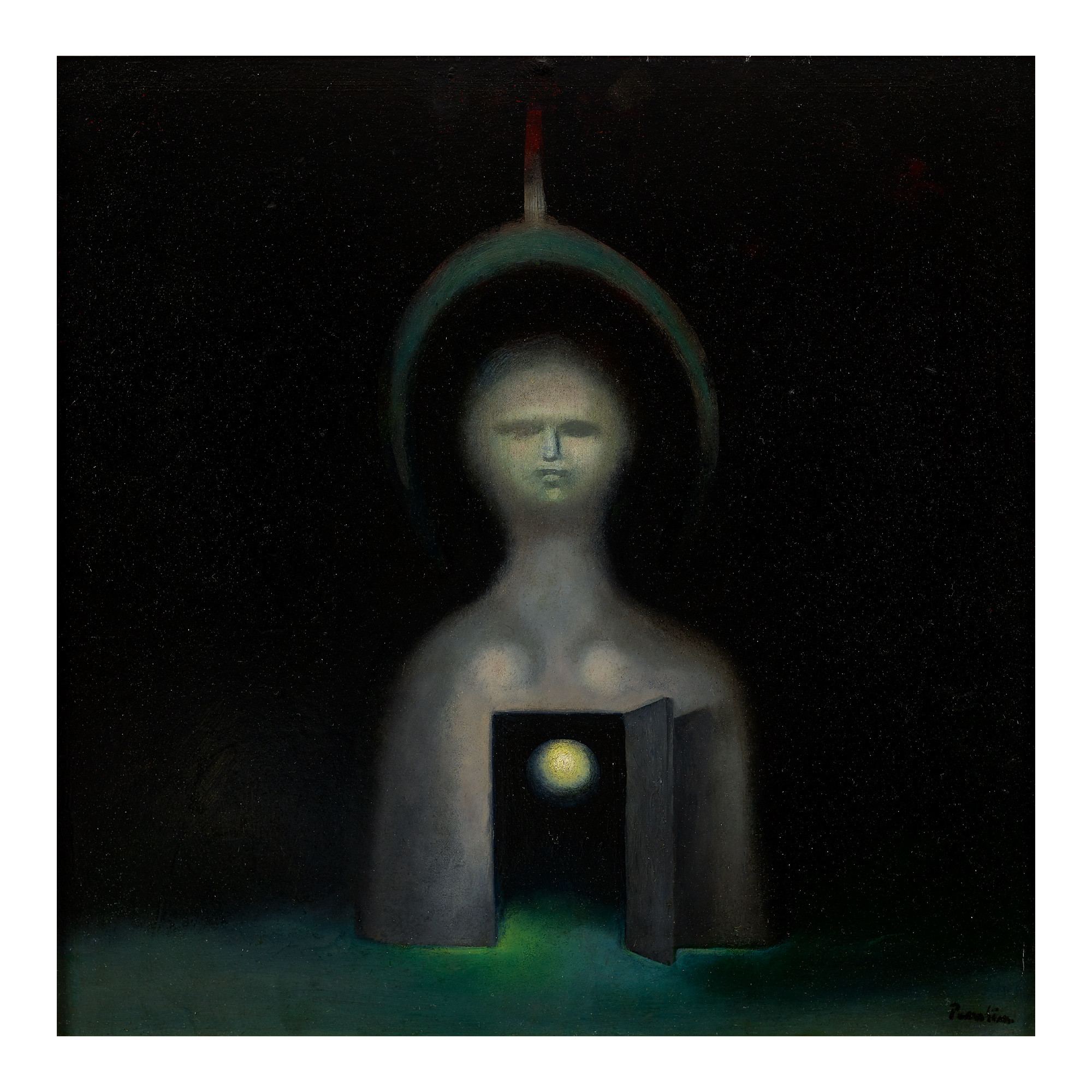 Lot 21, Jules Perahim - Gate to the Moon, c. 1930* - Romanian artists ...