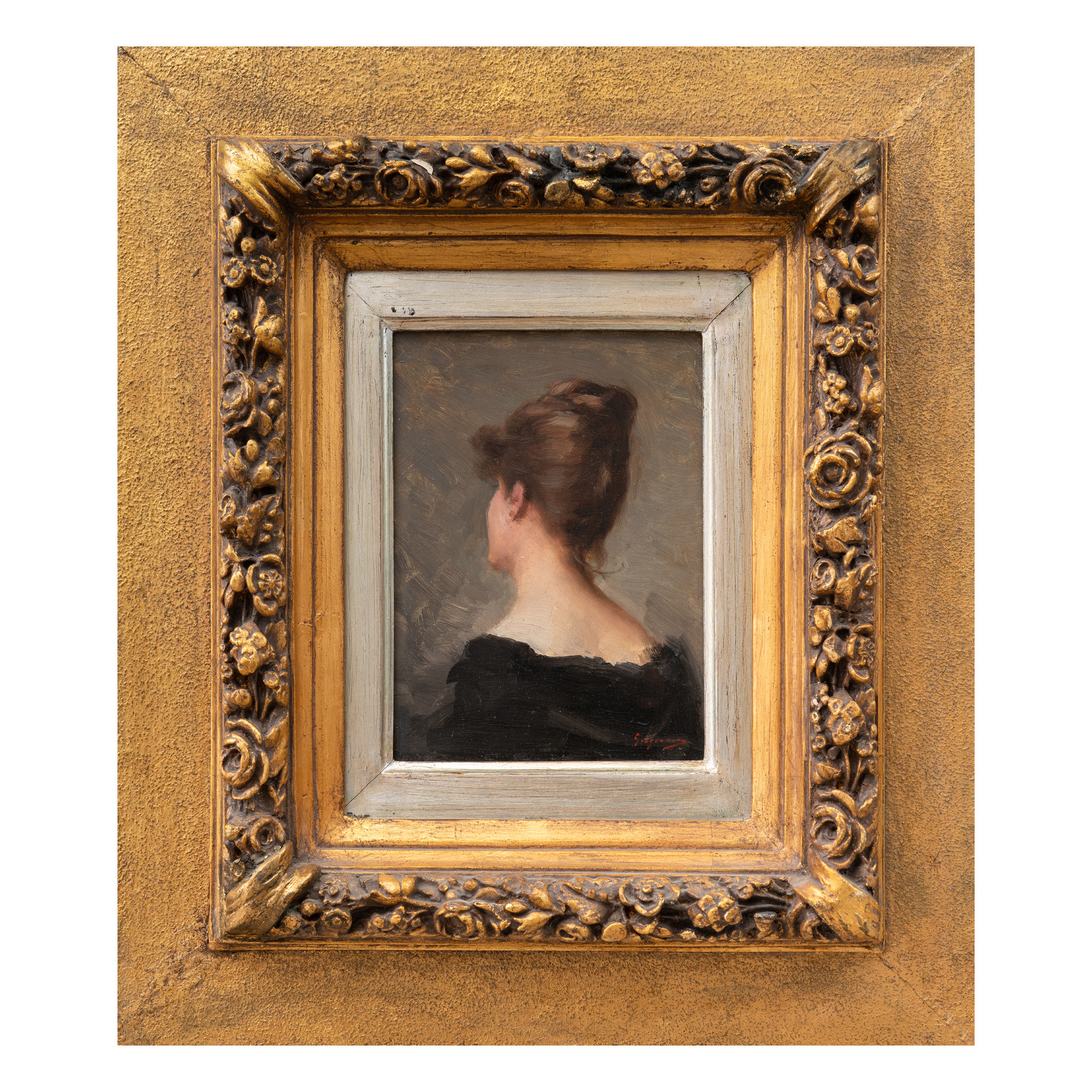 Lot 12, Nicolae Grigorescu - The Portrait of Carlotta Leria (Portretul ...