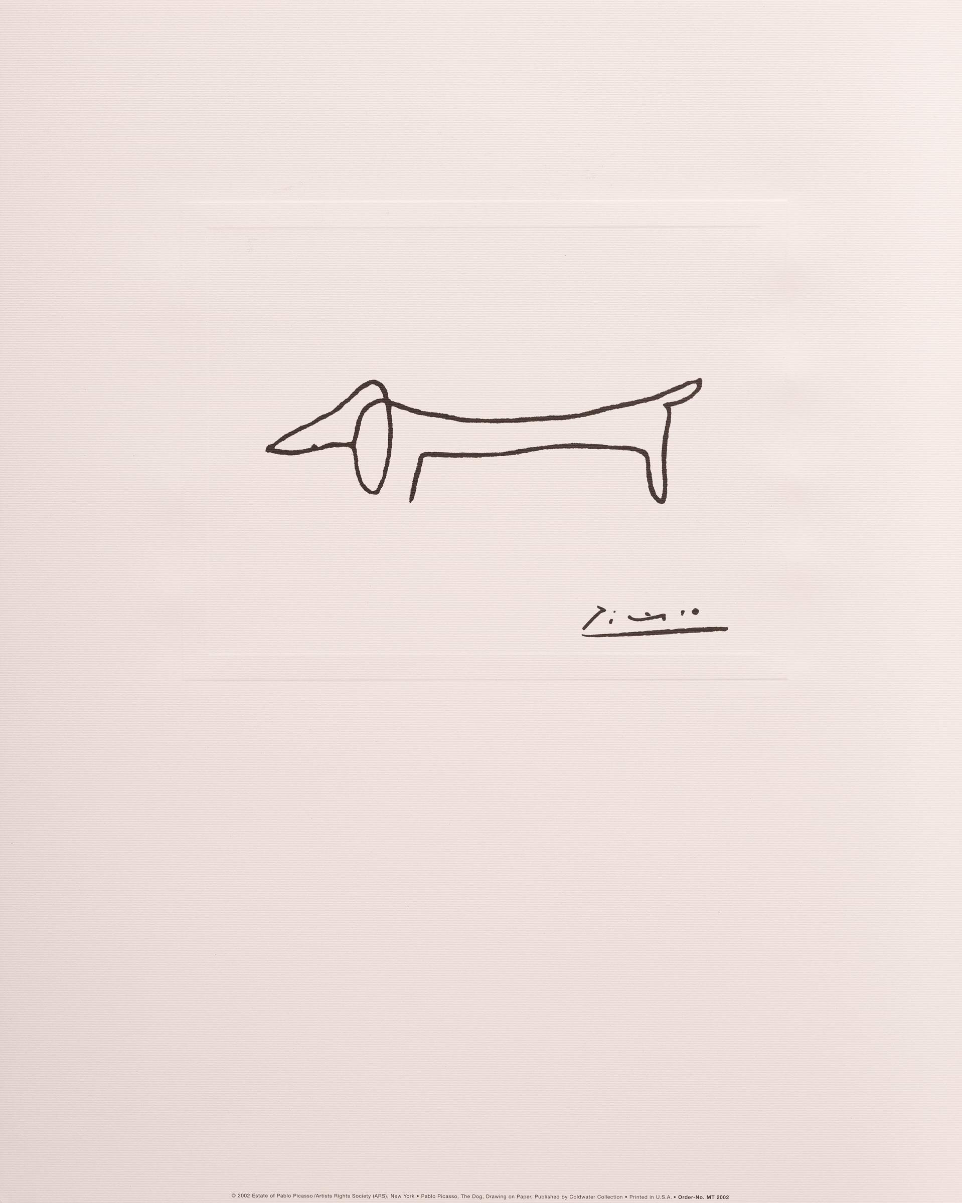 Lot 125, Poster after "The Dog" by Pablo Picasso - Match Made in Style ...